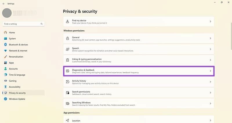 Windows 11의 개인 데이터 수집을 중지하는 5가지 방법 - VPN Cboard